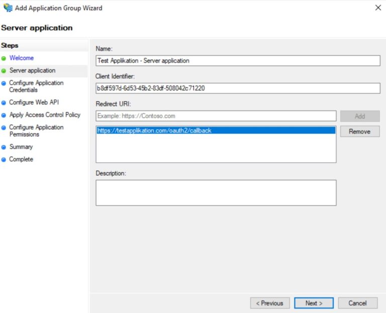 Neue OAuth2/OIDC Application in ADFS anlegen – SchweigersTechBlog