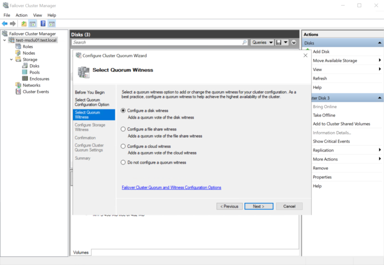 Microsoft SQL Failover-Cluster: Cluster konfigurieren – SchweigersTechBlog
