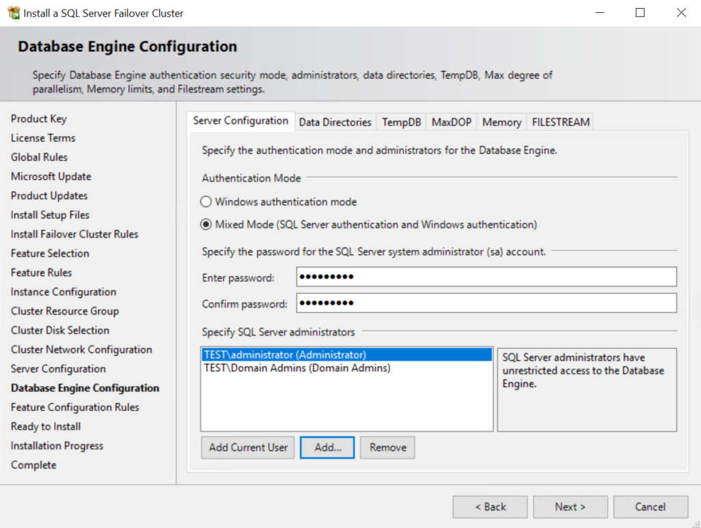 Microsoft SQL Failover-Cluster: SQL installieren – SchweigersTechBlog